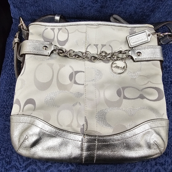 Coach | Bags | Coach Shouldercrossbody Bag Signature Canvas And Leather ...